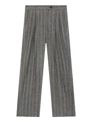 FORTELA Jem Pinstripe Trousers - Grey