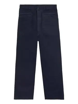 FORTELA Nemo Herringbone Patch Trousers - Blue