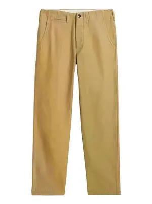 FORTELA Cotton Button Fastening Chino Trousers - Neutrals