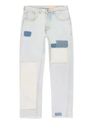FORTELA 965 John Patchwork Five-pocket Jeans - Blue