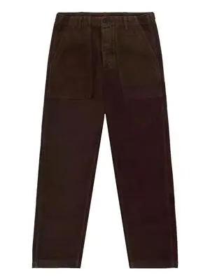FORTELA Moleskin Cotton Fatigue Trousers - Brown