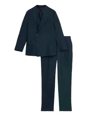 FORTELA Marcello Double-breasted Tailored Suit - Blue
