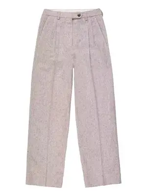 FORTELA Josephine Pleated Trousers - Neutrals