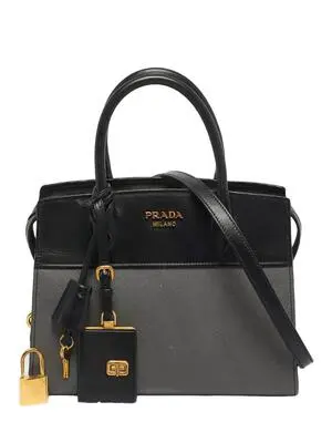 Prada Esplanade Two-tone Tote Bag - Grey