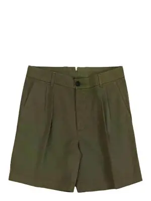 FORTELA Pleated Beach Shorts - Green