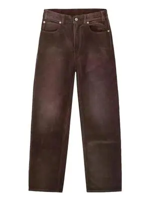 FORTELA Corduroy High-waisted Wide Leg Trousers - Brown