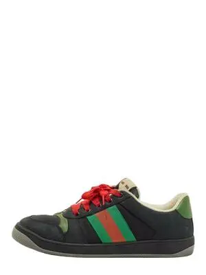 Gucci Screener Web Sneakers - Black
