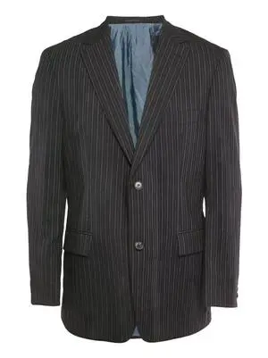 BOSS Pinstripe Blazer - Black