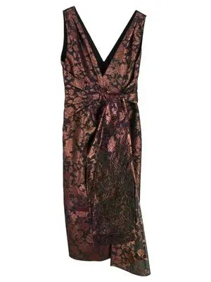 Erdem Sash-waist Midi Dress - Black