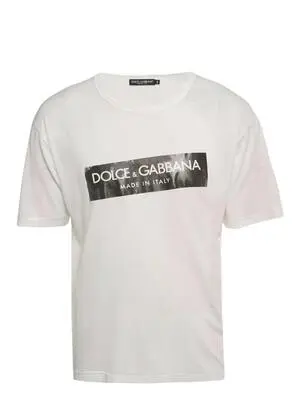 Dolce & Gabbana Logo-print Crew-neck T-shirt - White