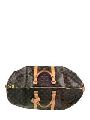 LOUIS VUITTON Keepall Bandoulière 50 Monogram Luggage Bag - Brown