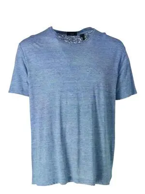 Theory Linen T-shirt - Blue