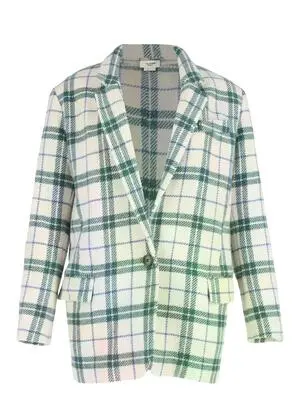 ISABEL MARANT VINTAGE Check-pattern Blazer - White