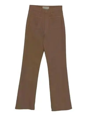 MOTHER Patch Pocket Bookie Trousers - Neutrals