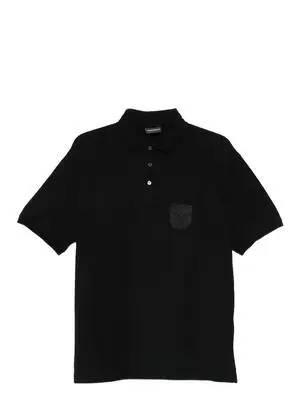 Emporio Armani Short-sleeve Polo Shirt Black