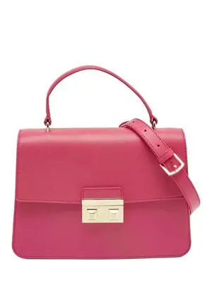 Furla Bella Leather Tote Bag - Pink