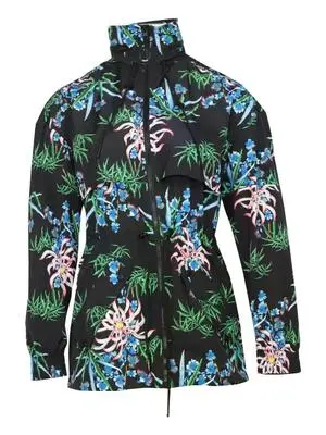 Kenzo Sea Lily-print Hooded Jacket - Black