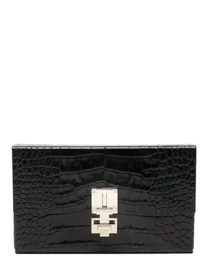 TOM FORD Silver-Tone Hardware Clutch