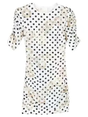 MAJE Razula Sequin Polka-Dot Mini Dress
