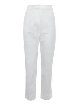Emilio Pucci Taffeta Trousers - White