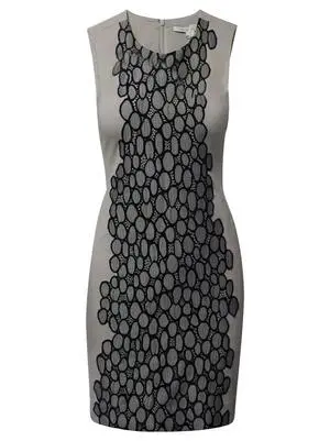 Diane Von Furstenberg Vintage Sleeveless Mini Dress - Grey