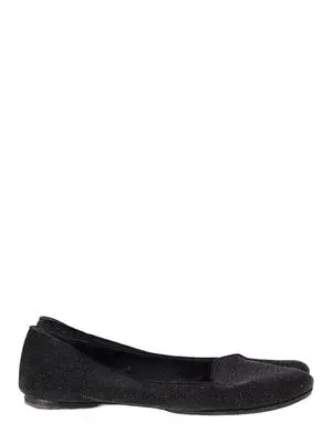 Saint Laurent Glittering Leather Slip-on Flats - Black