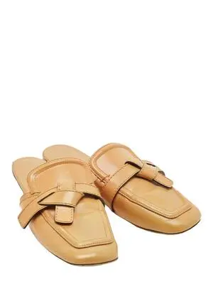 Loewe Gate Knot Leather Mules - Neutrals