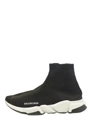 Balenciaga Knit High-top Slip-on Sneakers - Black