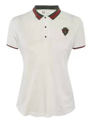 Gucci Vintage Contrast Collar Polo - White