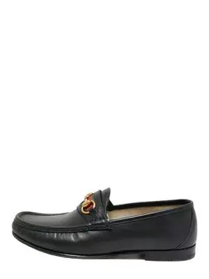 Gucci Horsebit Leather Loafers - Black