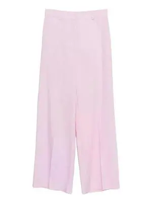 MSGM Belt-loop Palazzo Pants - Pink