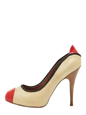 GIUSEPPE ZANOTTI Tricolor Cap-toe Pumps - Neutrals