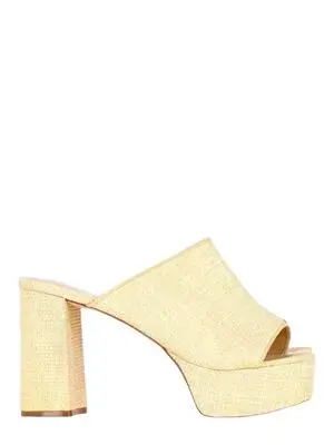 PORTE & PAIRE Weaved Platform Sandals - Neutrals