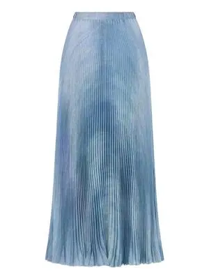 Ermanno Scervino Pleated Skirt - Blue