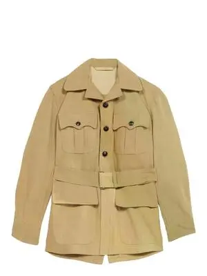 FORTELA Belted Jacket With Chest Pockets - Neutrals