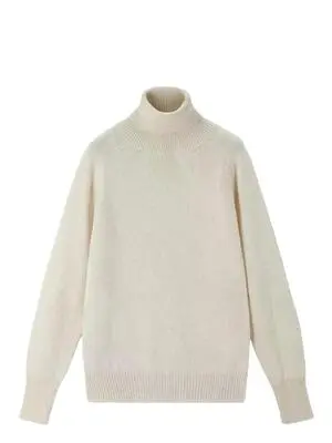 FORTELA High-neck Alpaca Sweater - Neutrals