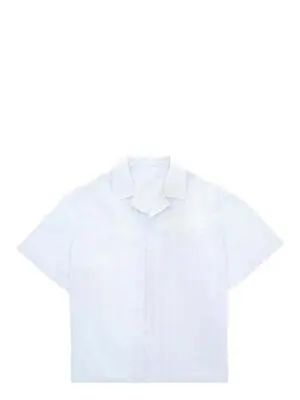 FORTELA Short-sleeve Bowling Shirt - Blue
