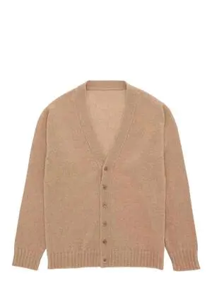 FORTELA V-neck Ribbed-knit Cardigan - Neutrals