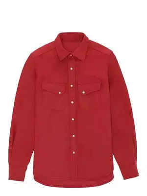 FORTELA Flap-pocket Shirt - Red