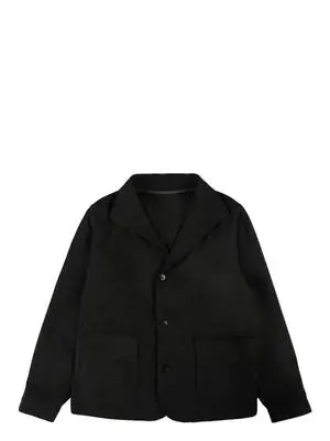 FORTELA Scotland Herringbone Patch-pocket Jacket - Black