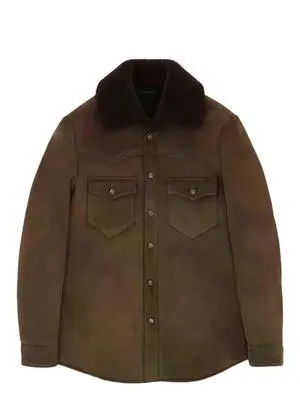 FORTELA Ranch Shearling-Collar Jacket