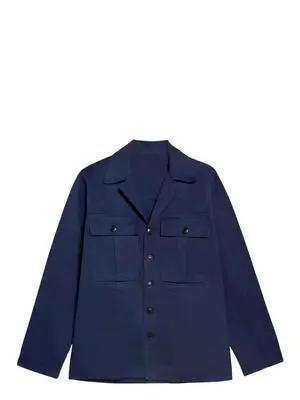 FORTELA Solomon Button-fastening Shirt Jacket - Blue