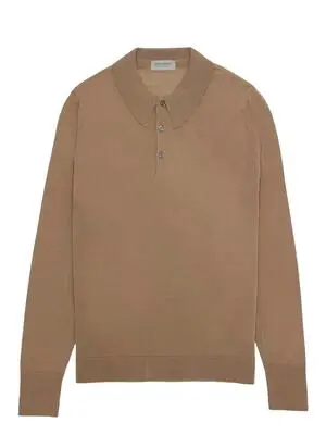 FORTELA Long-sleeve Polo Sweater - Neutrals