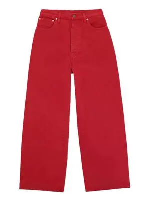 FORTELA Wide-leg Trousers - Red