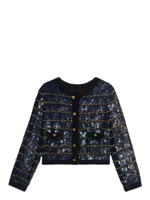 FORTELA Sequin-embellished Jacket - Blue