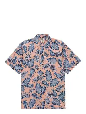FORTELA Pineapple Print Short-sleeve Shirt - Pink