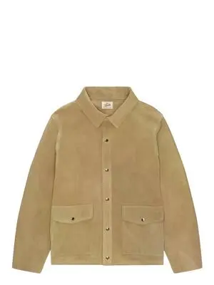 FORTELA Suede Patch-pocket Jacket - Neutrals