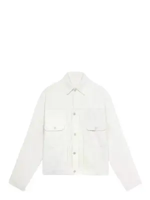 FORTELA Flapped-pocket Corduroy Jacket - White