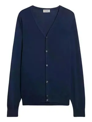 FORTELA Whitchurch Ribbed Cardigan - Blue