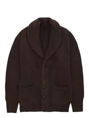 FORTELA Stoke Shawl-collar Cardigan - Brown